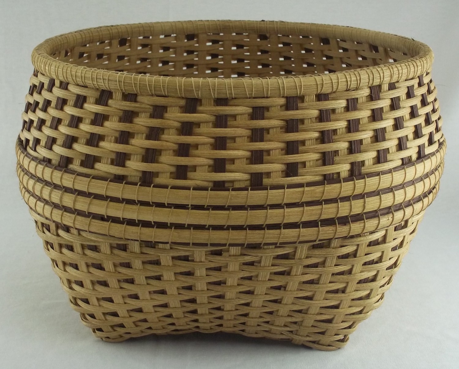 Lashing a Basket with Waxed Linen ⋆ PrairieWood Basketry