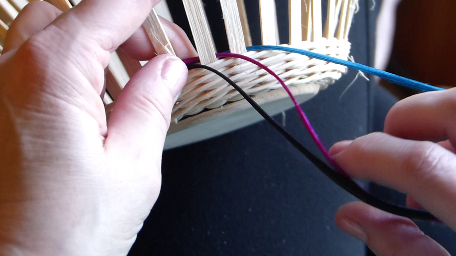 Braid Weave with three strands ⋆ PrairieWood Basketry